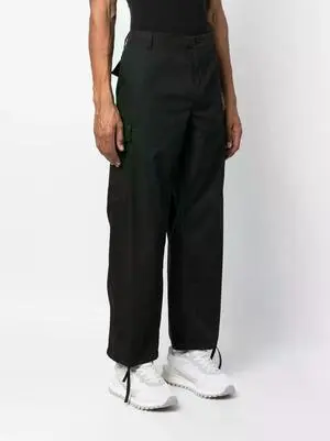 Kenzo Cotton Cargo Trousers - Black