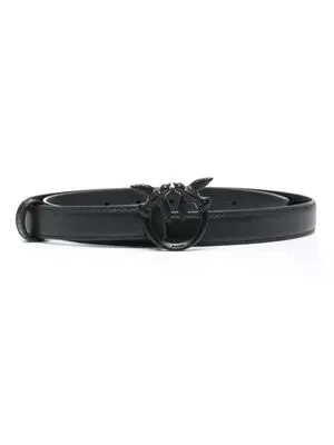 Pinko Love Birds Leather Belt - Black