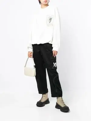 PORTS V Patch-detail Crew Neck Sweatshirt