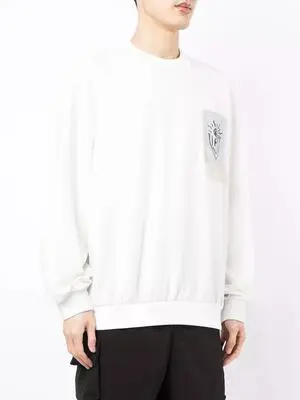 PORTS V Patch-detail Crew Neck Sweatshirt