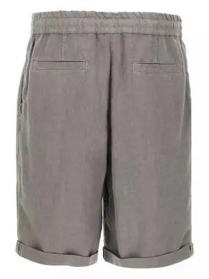 Brunello Cucinelli Linen Bermuda Shorts - Grey