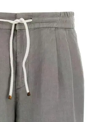 Brunello Cucinelli Linen Bermuda Shorts - Grey