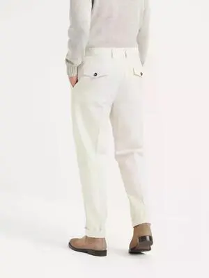 Brunello Cucinelli Pressed-crease Tapered Trousers