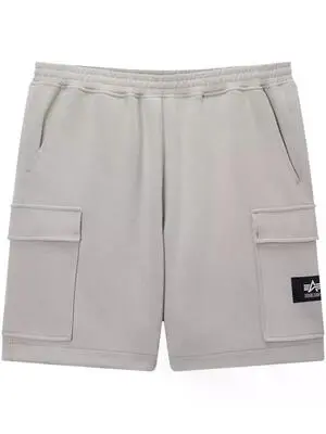 Izzue Logo-appliqué Cargo Shorts - Grey