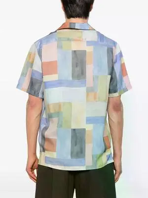 Paul Smith Colourblock-print Short-sleeve Shirt