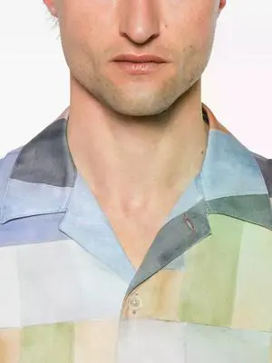 Paul Smith Colourblock-print Short-sleeve Shirt