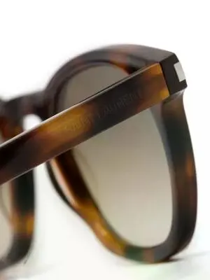 Saint Laurent Sl28 Round-frame Sunglasses - Brown