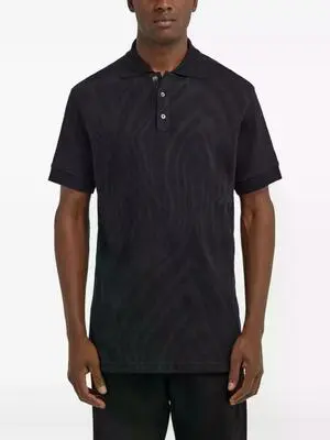 Roberto Cavalli Freedom-print Polo Shirt - Black