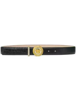 Versace Medusa Biggie Belt - Black