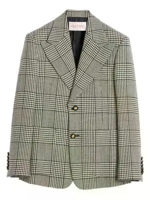 Valentino Garavani Houndstooth Single-breasted Blazer - Neutrals