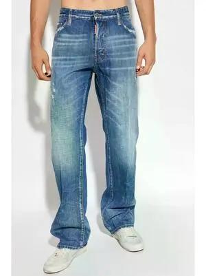 Dsquared2 Faded-effect Straight Leg Jeans