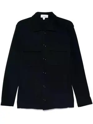 LARDINI Midnight Cotton Shirt Jacket