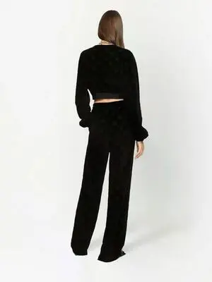 Dolce & Gabbana Dg-logo Flocked Track Pants