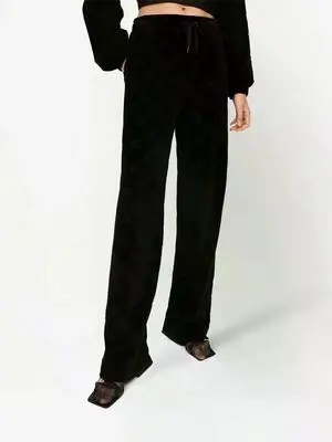 Dolce & Gabbana Dg-logo Flocked Track Pants