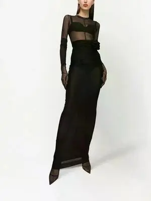 Dolce & Gabbana Tulle Crop Top