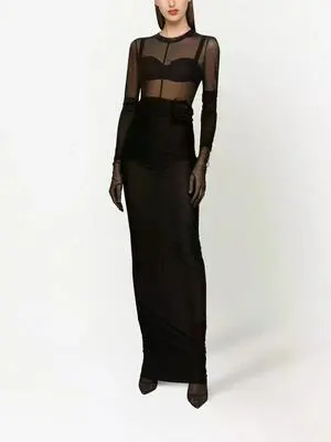 Dolce & Gabbana Tulle Crop Top