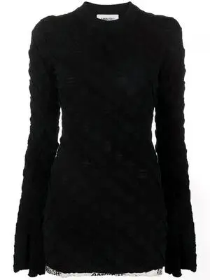AMBUSH Textured Logo-hem Knit Jumper