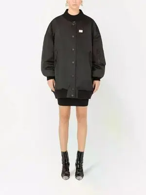 Dolce & Gabbana Logo-tag Duchesse Bomber Jacket