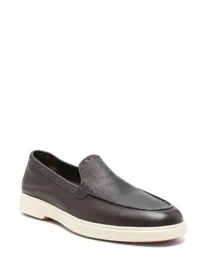 Santoni Leather Loafers