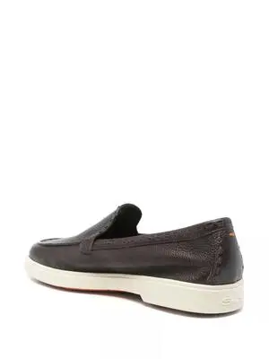 Santoni Leather Loafers
