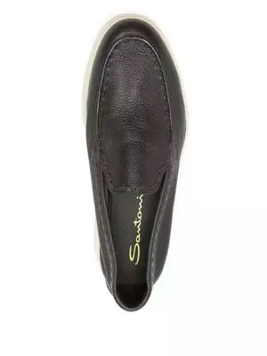 Santoni Leather Loafers