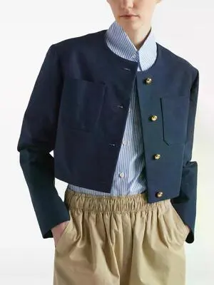Prada Single-breasted Cropped Jacket