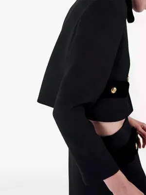 Prada Single-breasted Jacket With Shearling Trim