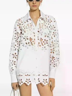 Dolce & Gabbana Cut-out Cotton Shirt