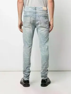 PURPLE BRAND Paint Splatter Slim-fit Jeans