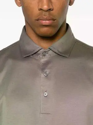D4.0 Cotton Polo Shirt - Grey
