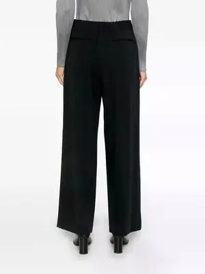Issey Miyake Wool Gabardine Wide-leg Trousers