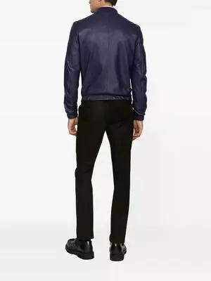 Dolce & Gabbana Leather Jacket - Blue