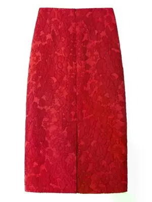 La DoubleJ Floral-pattern Pencil Skirt
