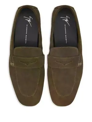 GIUSEPPE ZANOTTI Cristophe Suede Loafers - Green