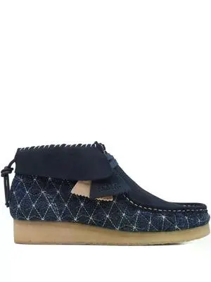 Clarks Wallabee Derby Shoes - Blue