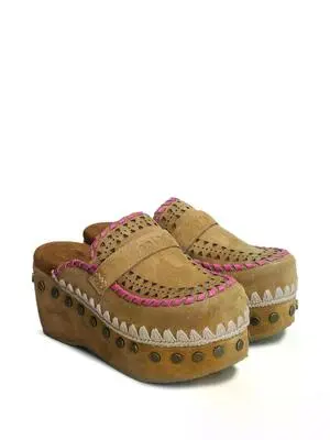 Mou 60mm Suede Clogs
