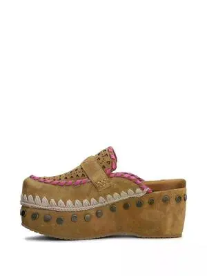 Mou 60mm Suede Clogs