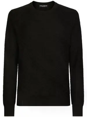 Dolce & Gabbana Diamond-pattern Silk Jumper