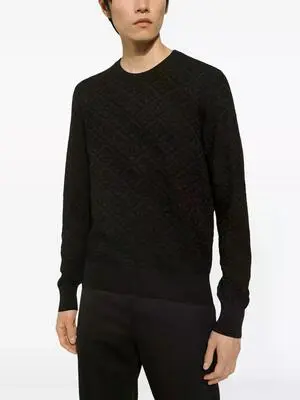 Dolce & Gabbana Diamond-pattern Silk Jumper