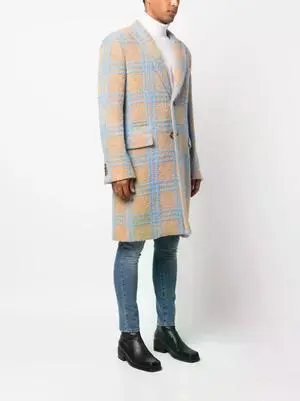 Philipp Plein Checked Single-breasted Coat