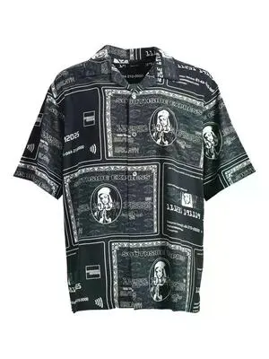 BREATH Printed Shirt - Black