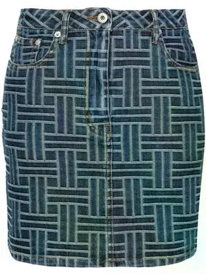 Kenzo Weave Mini Skirt