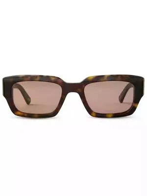 MR. LEIGHT Maverick S Rectangle-Frame Sunglasses Brown