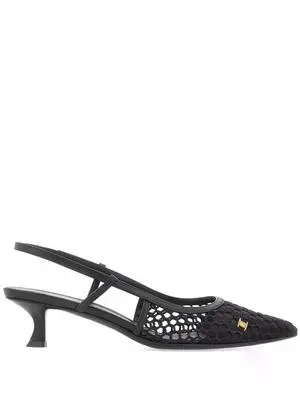 FERRAGAMO 40mm Vara-appliqué Slingback Pumps