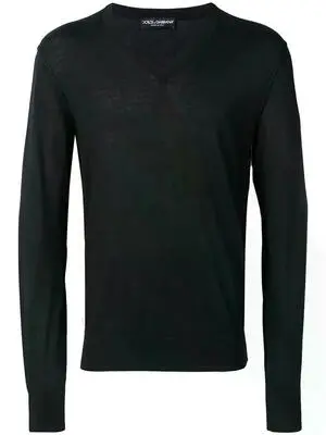 Dolce & Gabbana Knitted V-neck Jumper