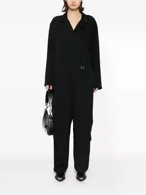 TEAM WANG DESIGN Long Sleeves Jumpsuit With Front Zip And Elasticated Waistband