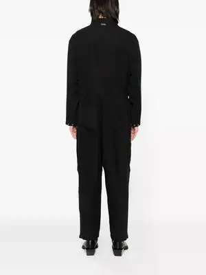 TEAM WANG DESIGN Long Sleeves Jumpsuit With Front Zip And Elasticated Waistband