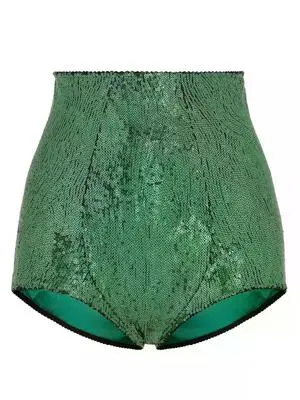 Dolce & Gabbana Sequin Culotte Briefs - Green