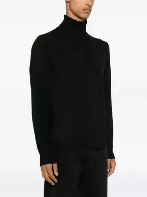 FAY Wool Turtleneck Sweater - Black