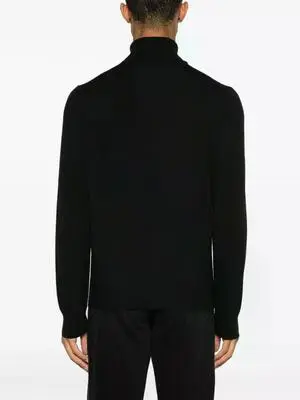 FAY Wool Turtleneck Sweater - Black